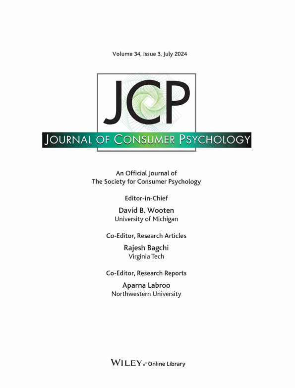 Prof. Fangyuan Chen published the study in the Journal of Consumer ...