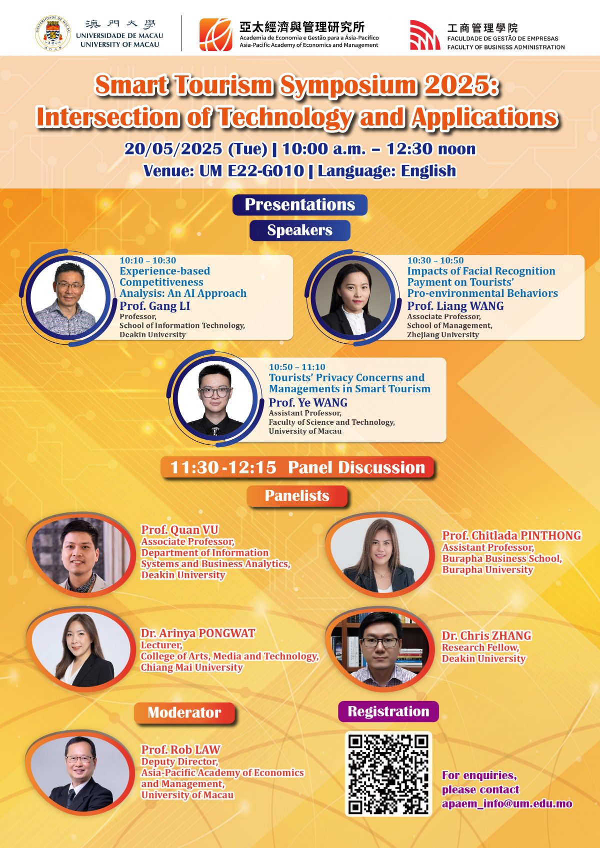“Smart Tourism Symposium 2025: Intersection of Technology and Applications” (20 May) is open for ...